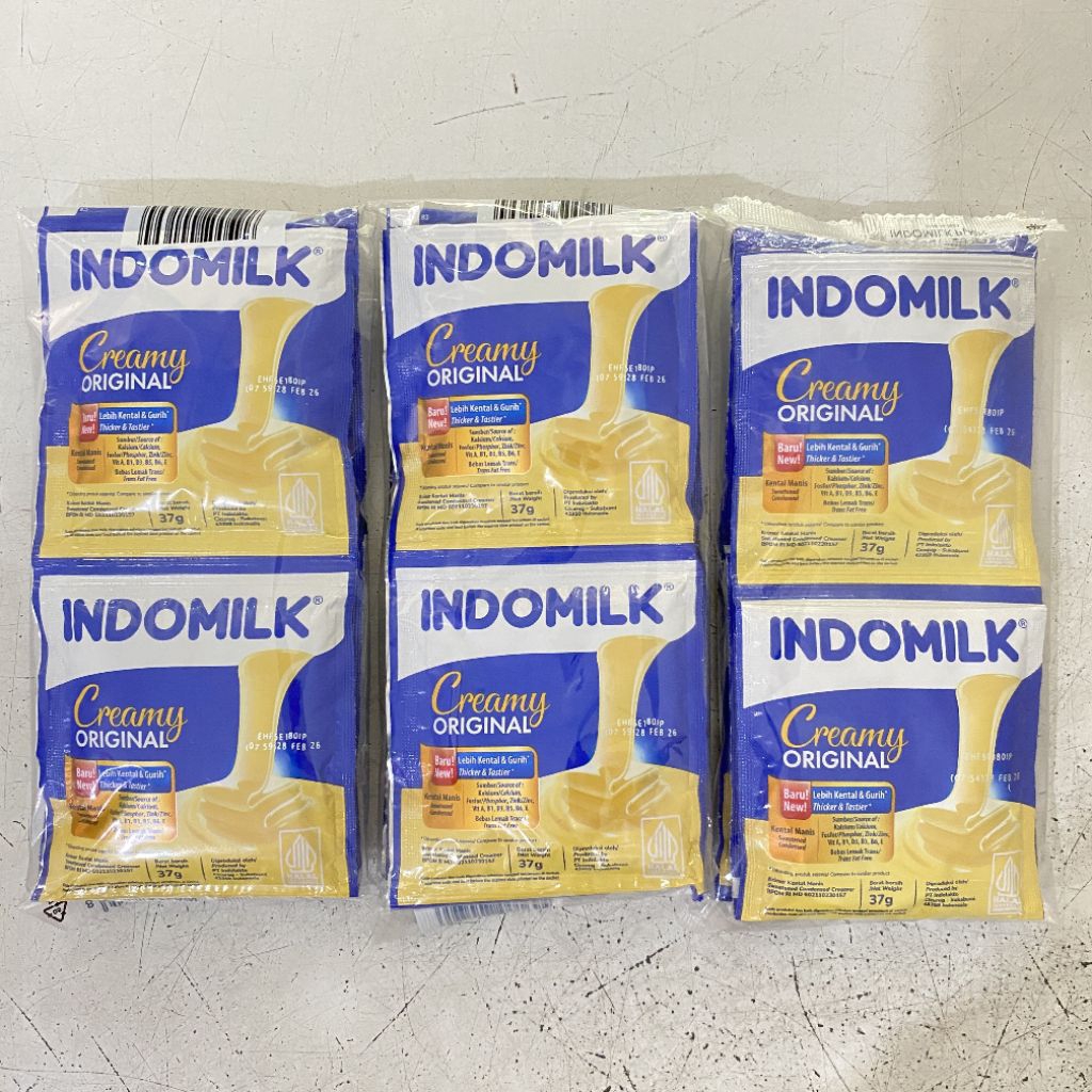 Jual SKM Indomilk sachet 1 pack (6 sachet x 37 gram) | skm indomilk ...