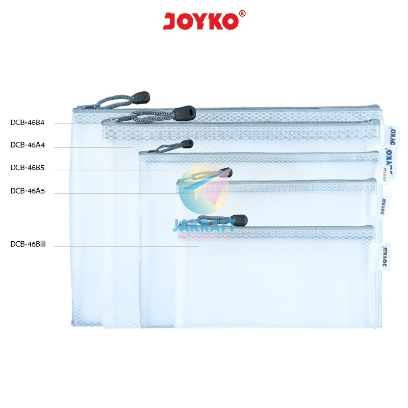 Jual (1 Pcs) Document Bag Jaring Zipper JOYKO DCB-46 Bill / A5 / B5 ...