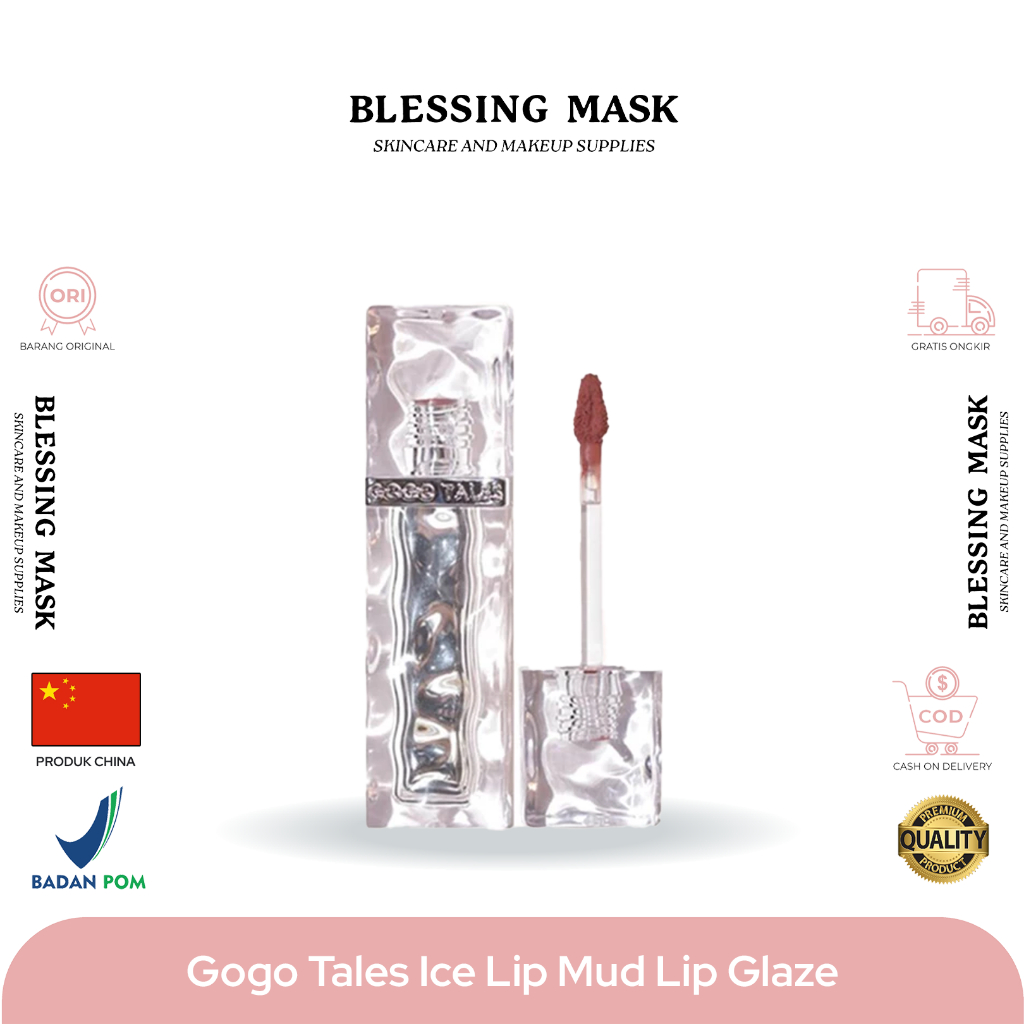 Jual GOGO TALES Ice Lip Mud Series | Dusk Thick Mist Lip Glaze | Lip ...