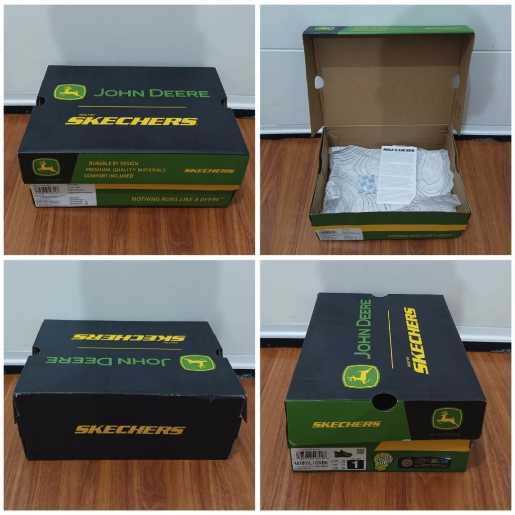 Jual Kotak Sepatu Skechers original Dus Kosong Shoes Box John Deere ...