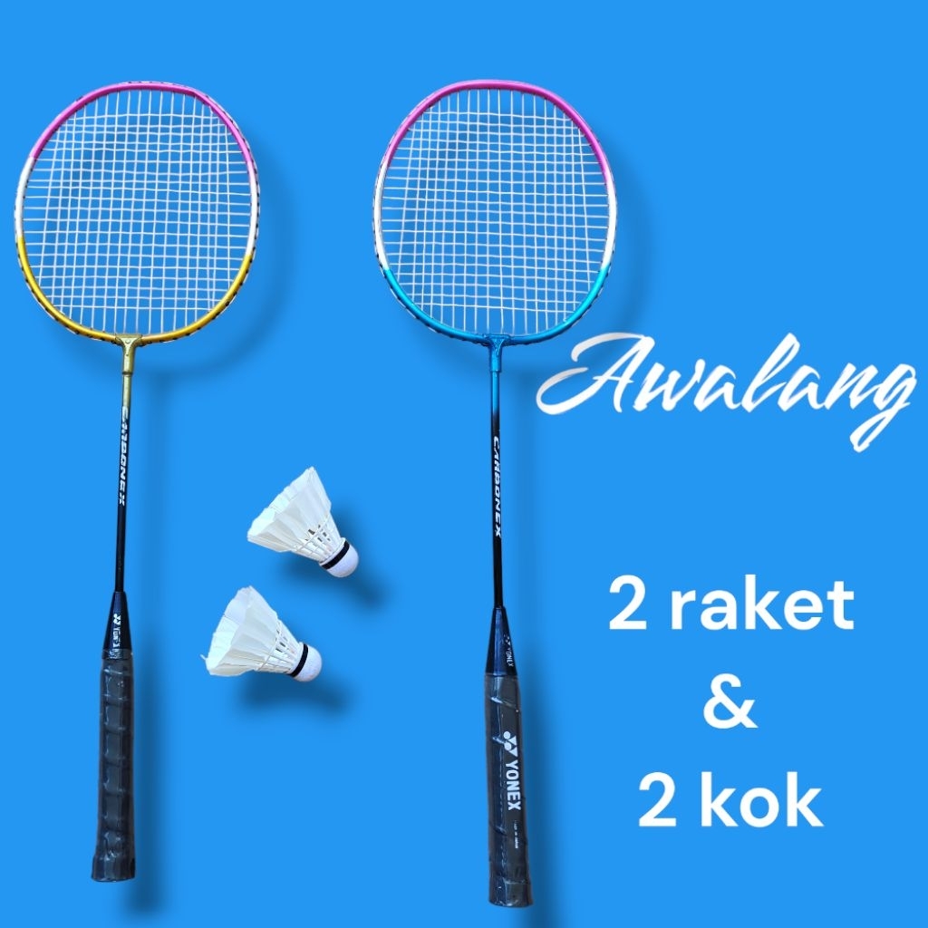 Jual Raket anak siap pakai 2 raket 2 kok | Shopee Indonesia