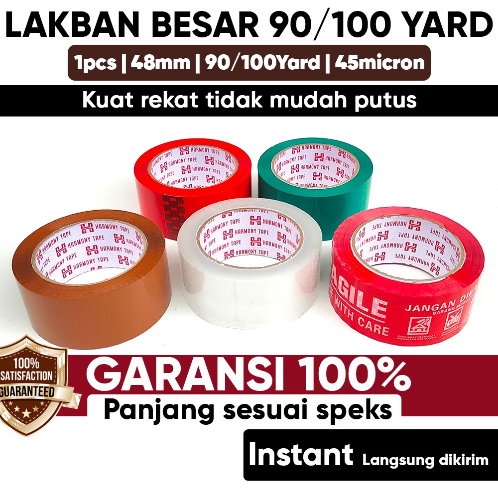 Jual Harmony Lakban Besar 48mm Panjang 90 Yard / 100 Yard Sleman Jogja ...