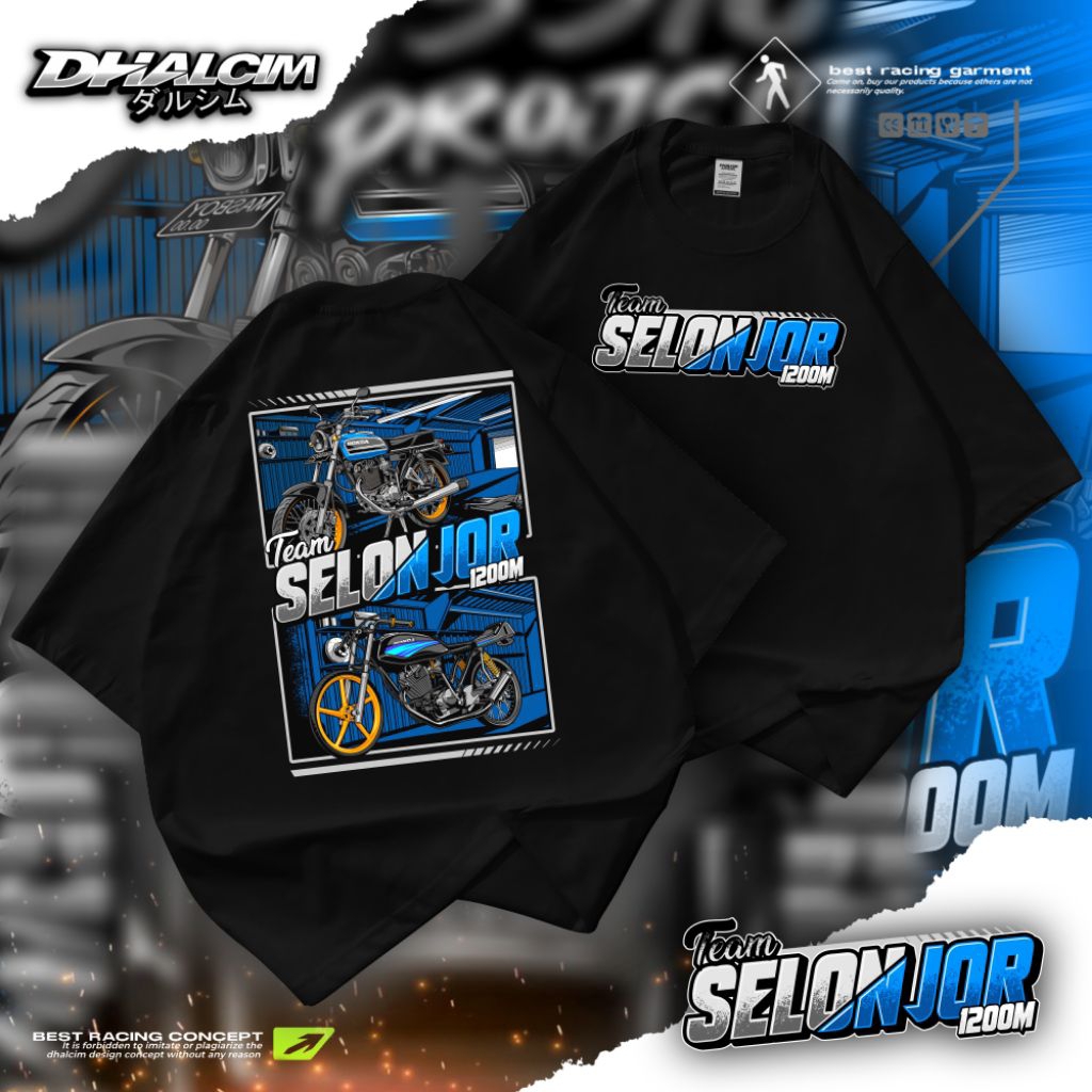 Jual T-SHIRT KAOS CB SELONJOR RACING FUL SABLON, TERBAIK, KAOS CB GL ...
