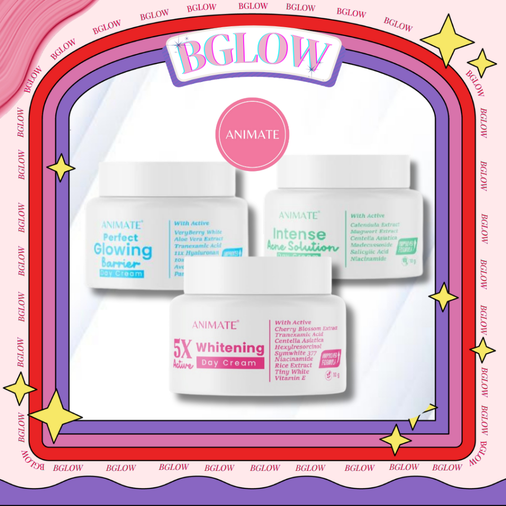 Jual Animate 5x Active Whitening Day Cream 10 gr / ACNE / BARRIER Cream ...