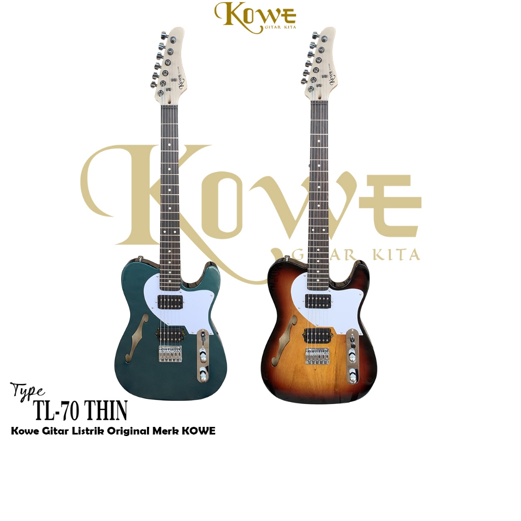 Jual Gitar Kowe Elektrik Original Seri TL-70 THIN | Shopee Indonesia