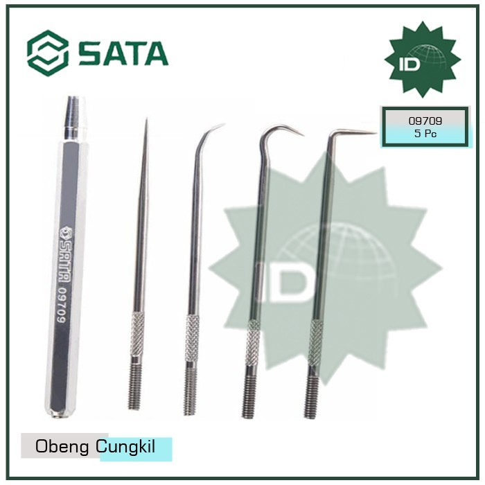 Jual Obeng Cungkil Kiat 5 Pcs Hook And Pick Set 09709 Sata Tools ...