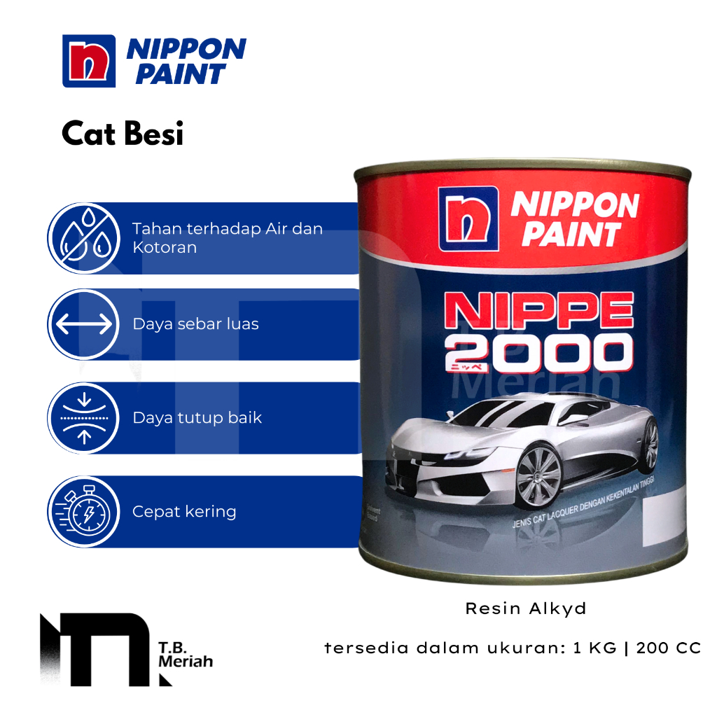 Jual NIPPON PAINT CatcNippe 2000 Cat Duco Besi dan Kayu 200CC & 1Kg ...