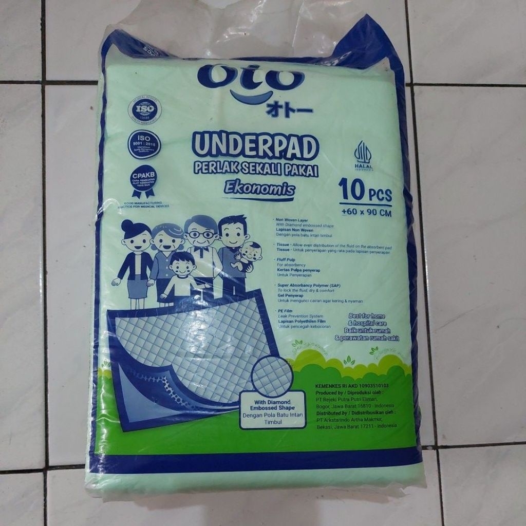 Jual UNDERPAD OTO 10PCS UKURAN 60 X 90 CM | Shopee Indonesia