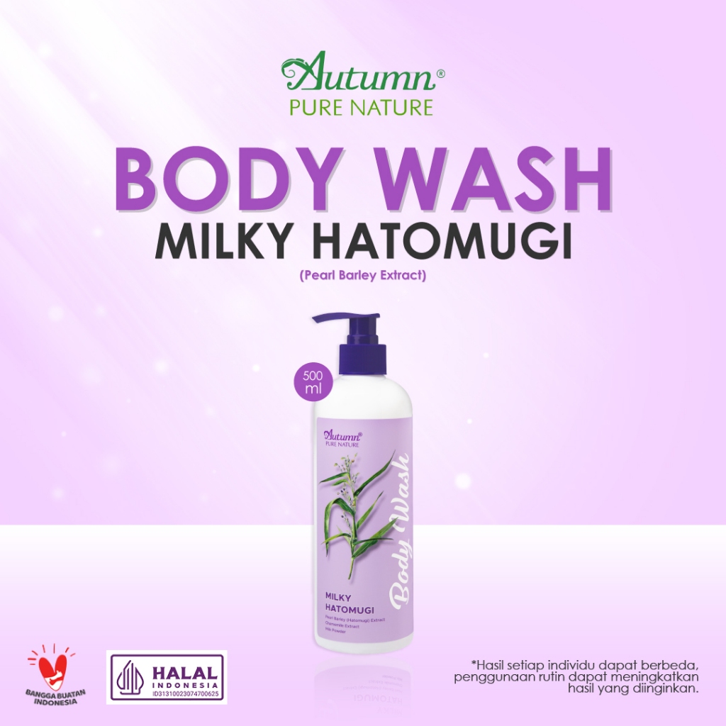 Jual Autumn Milky Hatomugi Body Wash | 500ml | Shopee Indonesia