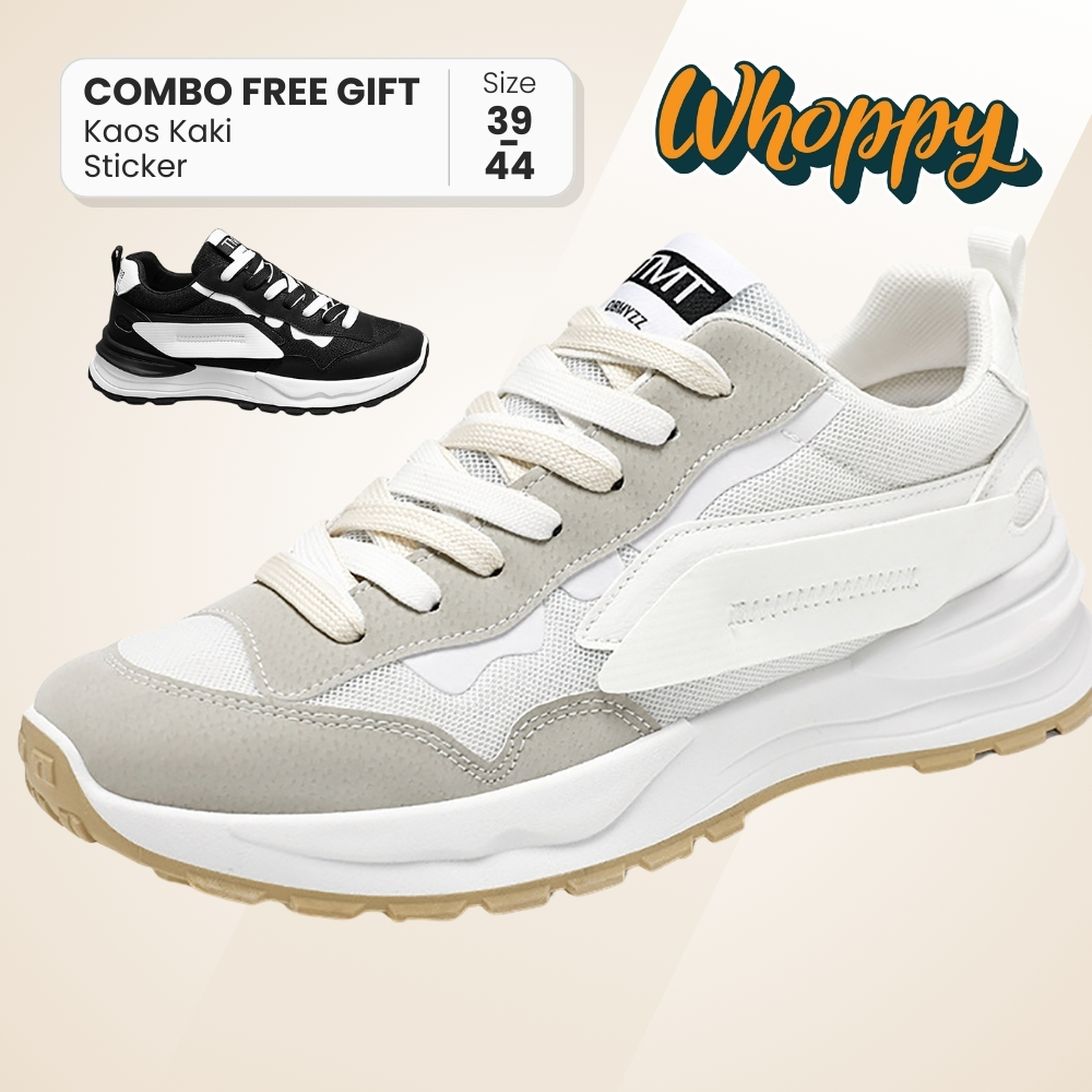 Jual Whoppy Blaze SL58 Sepatu Cowok Keren Sneakers Pria Kasual Hitam ...