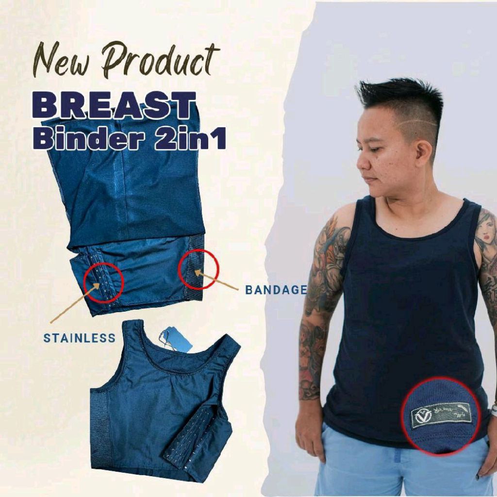 Jual Breast Binder 2In1 PE Soft 24s | Bra Perata Dada Bahan Adem Lembut ...