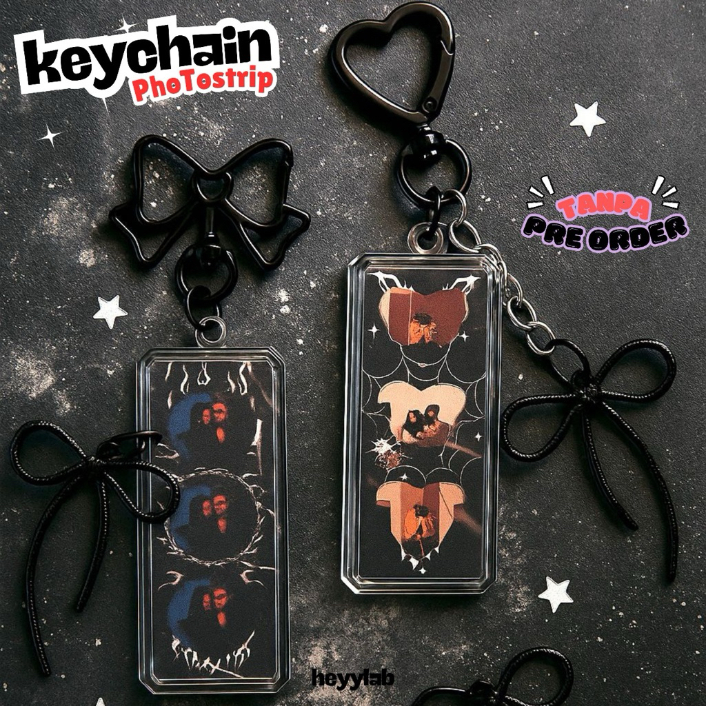 Jual [Heyylab] keyhain photostrip premium black | costume foto | ganci ...