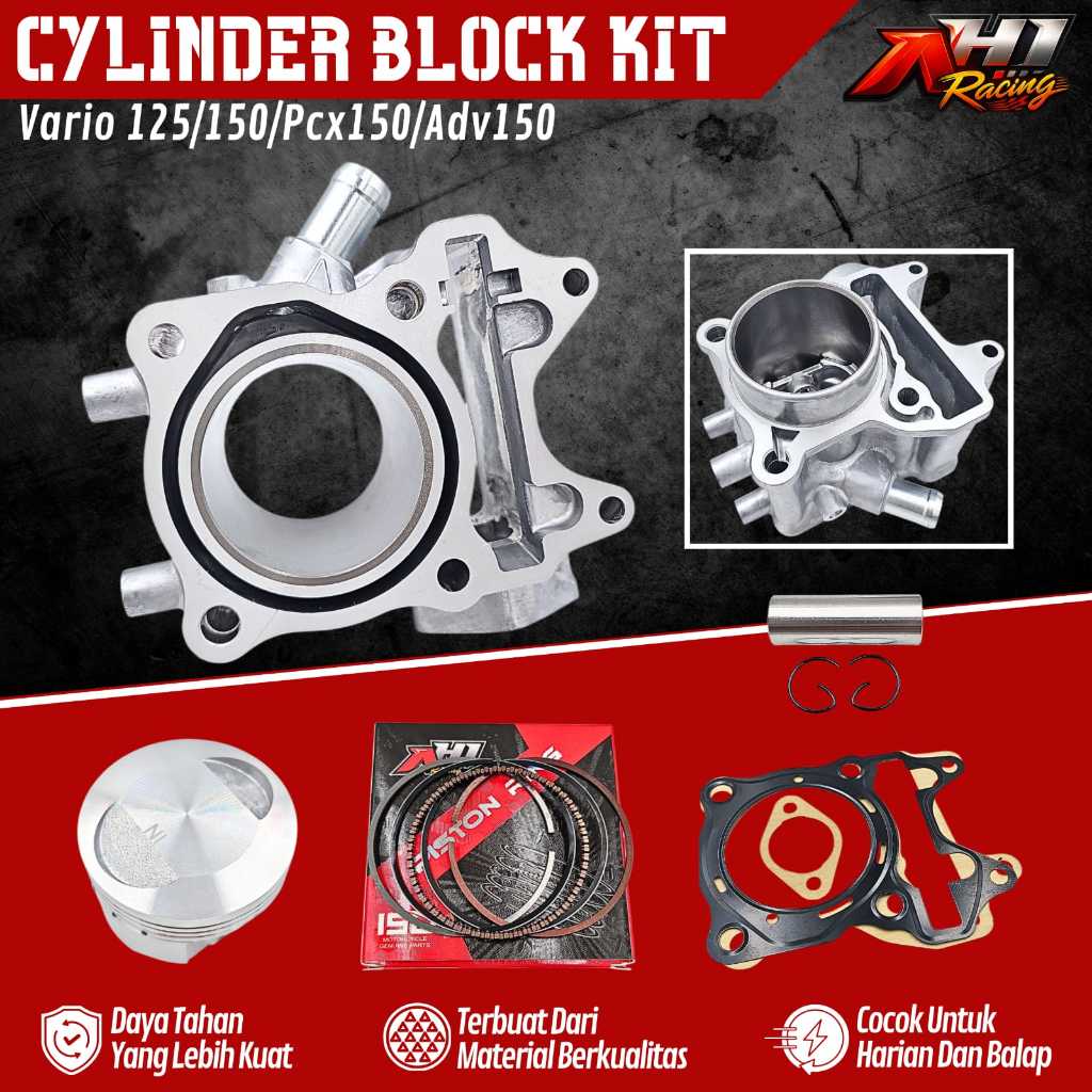 Jual Boring block blok seher bore up AH1 RACING Vario 125 150 Pcx 150 ...