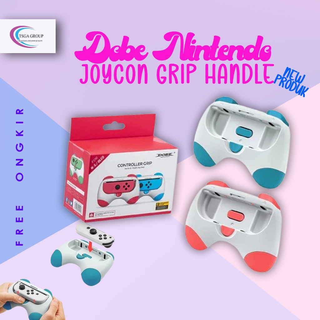 Jual DOBE Nintendo Switch/OLED Joycon Grip Handle Sepasang Joy Con Grip ...