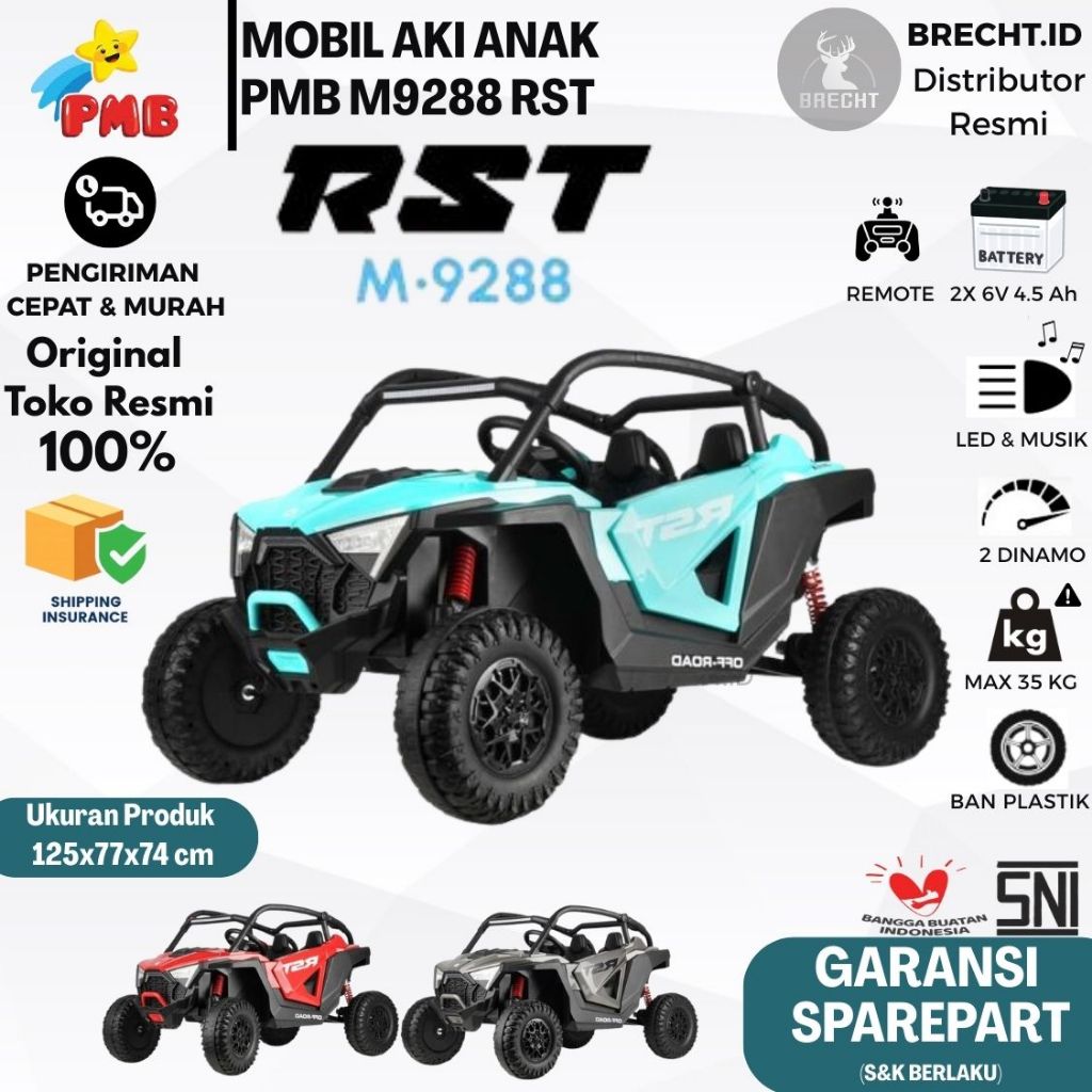 Jual Mainan Mobilan Aki Jeep PMB 9288 RST UTV Jumbo M9288 / M-9288 / M ...