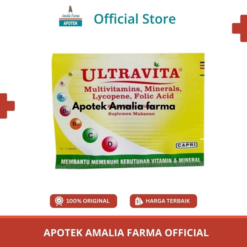 Jual ULTRAVITA STRIP ISI 4 TABLET | Shopee Indonesia