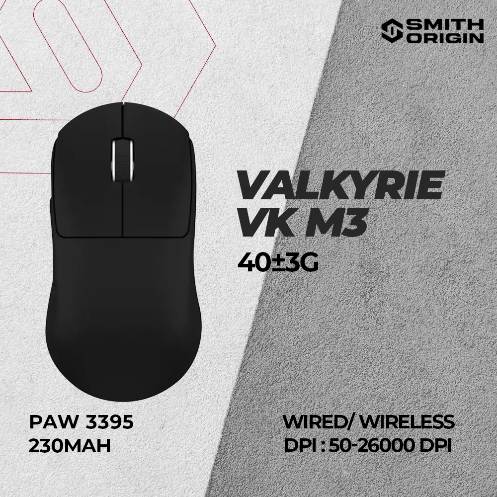 Jual VALKYRIE VK M3 PAW3395 Tri Mode Wireless Gaming Mouse | Shopee ...