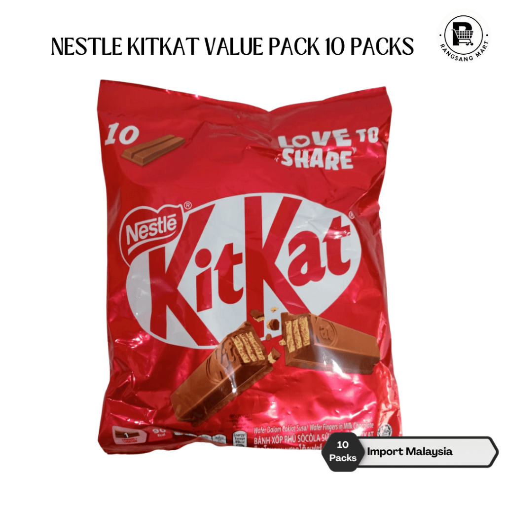 Jual NESTLE KITKAT VALUE PACK 10 Packs (Exp. 25 Januari 2026) | Shopee ...