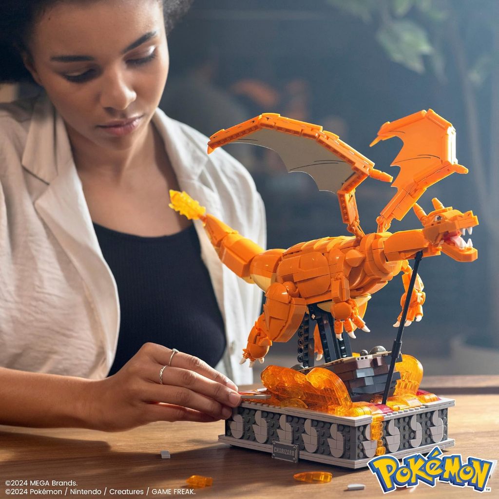 Jual MEGA Bloks Kinetic Pokemon Building Toys Set Motion Charizard with ...