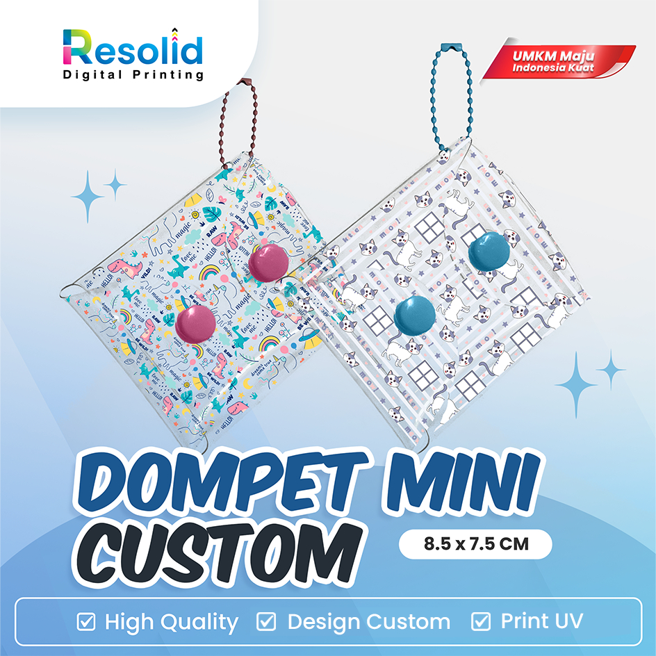 Jual Custom Dompet Koin Mini Serbaguna Transparan | Travel Small Card ...