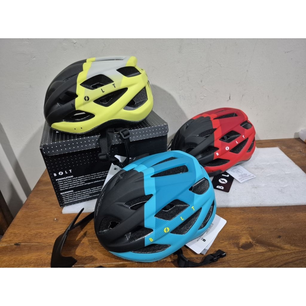 Jual Helm sepeda Polygon Bolt motif terbaru aerodinamis berkualitas ...