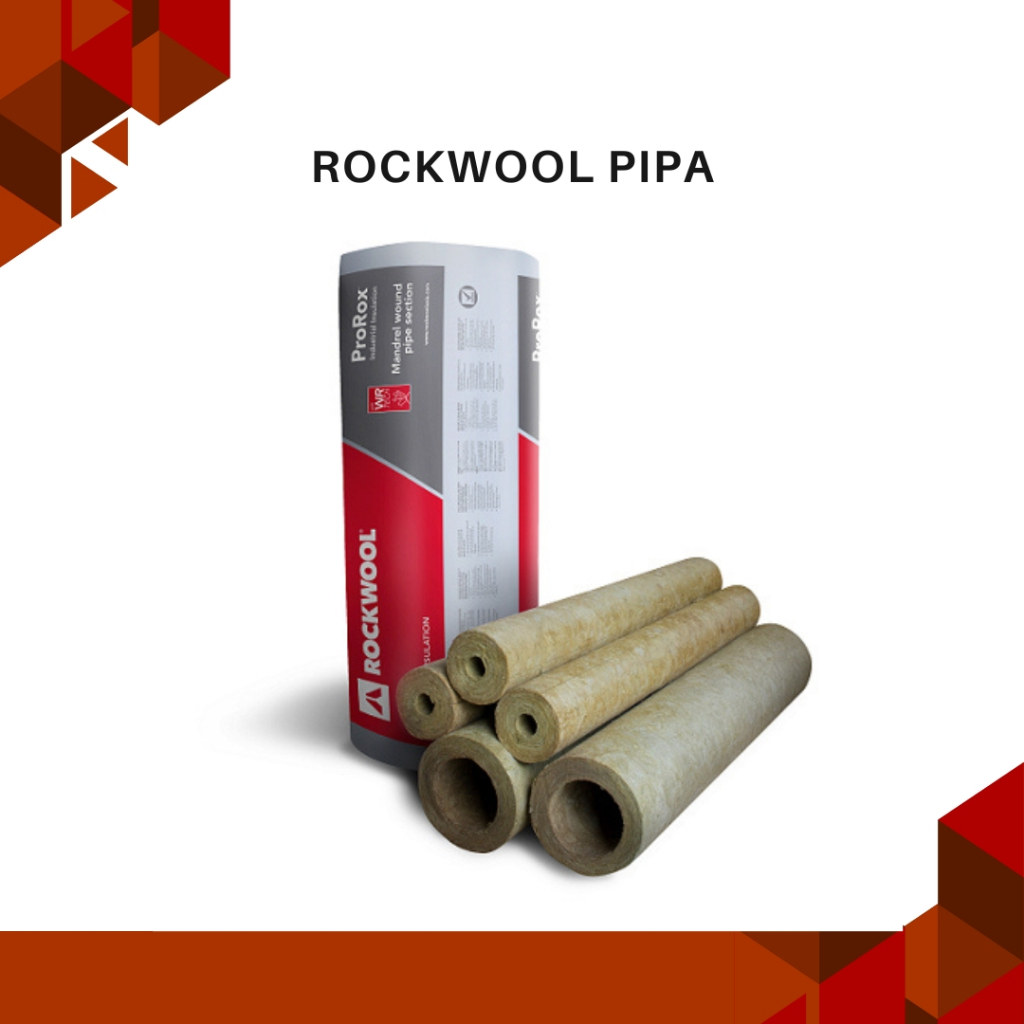 Jual Rockwool Pipa Peredam Panas Anti Bakar – Isolasi Panas Pipa AC ...