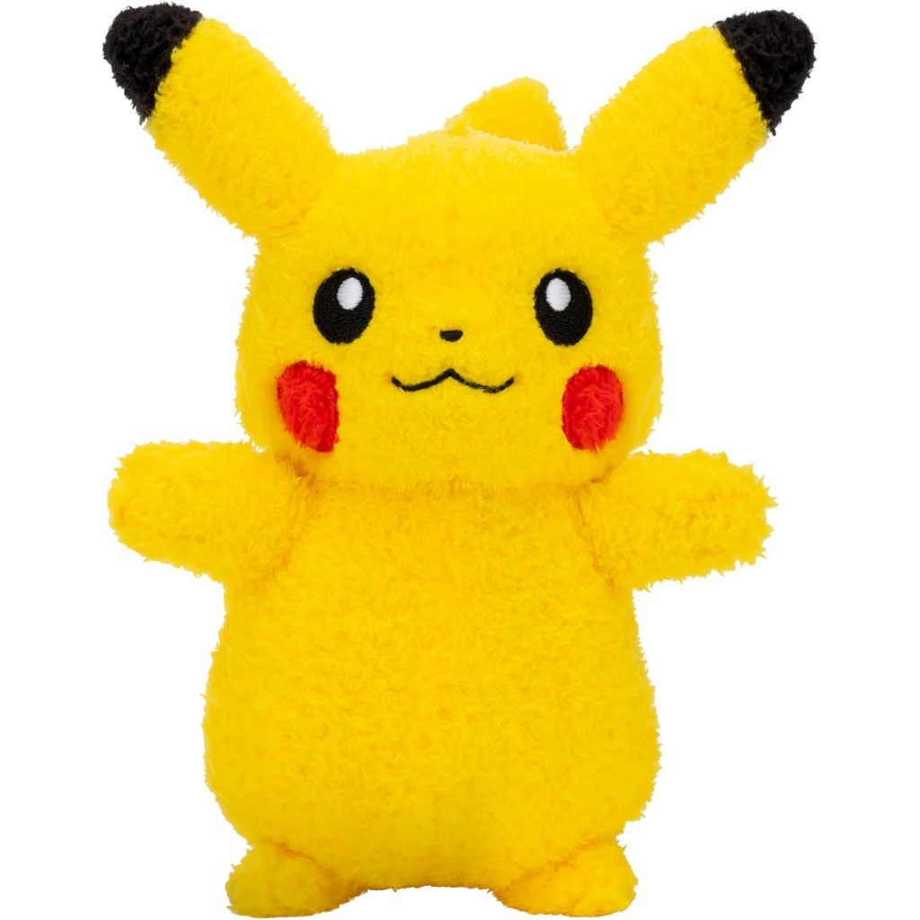 Jual Pokemon Cuddly Pikachu Plush - 8-Inch Soft Shaggy Plush with ...