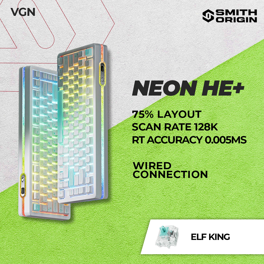 Jual VGN Neon HE+ Hall Effect Esports Wired Magnetic Switch Gaming ...
