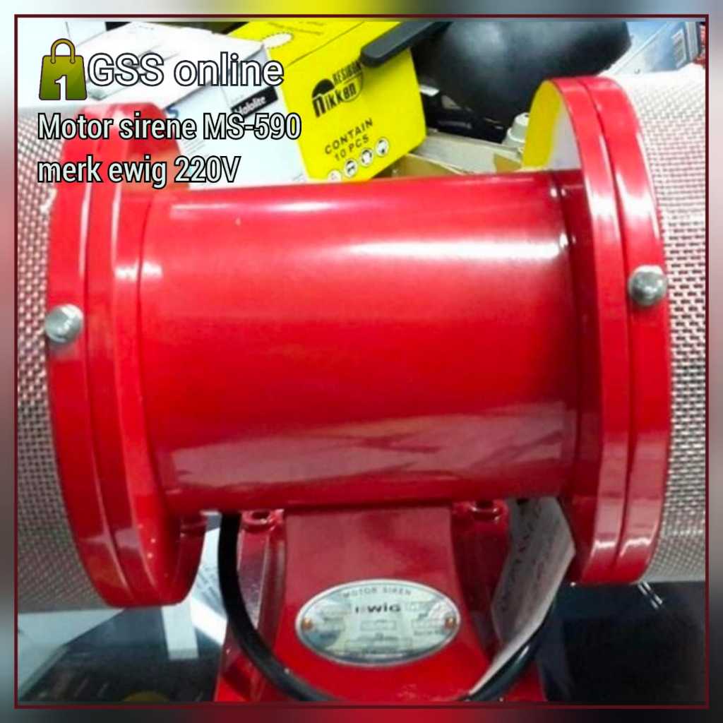 Jual MOTOR SIRENE MS-590 S- 293 220VAC, 50Hz alarm bell siren sirine ...