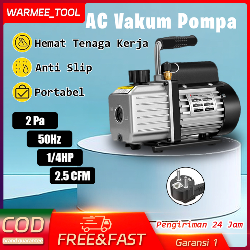 Jual WARMEE 220V AC Pompa Vakum Portable Vacuum Pump Vacum 2.5 CFM ...