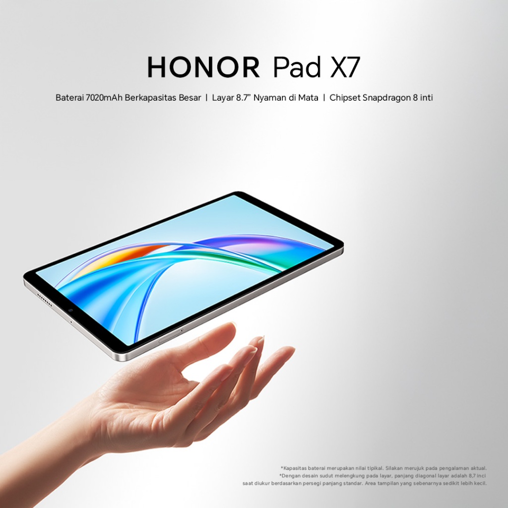 Jual HONOR Pad X7 4/128GB - Grey + Case | Shopee Indonesia
