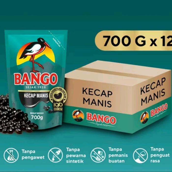 Jual Kecap manis Bango 700gram kemasan pouch\proma kecap bango | Shopee ...