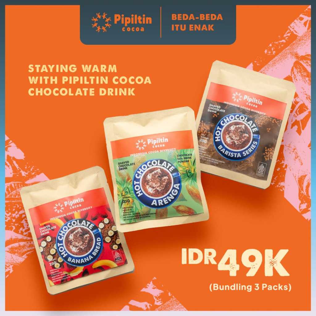 Jual Pipiltin Cocoa Minuman Dark Coklat - Single Portion 3 pcs Sachet ...