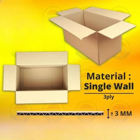 Jual Dus Karton Polos Packing Box 40 x 20 x 20 cm | Shopee Indonesia