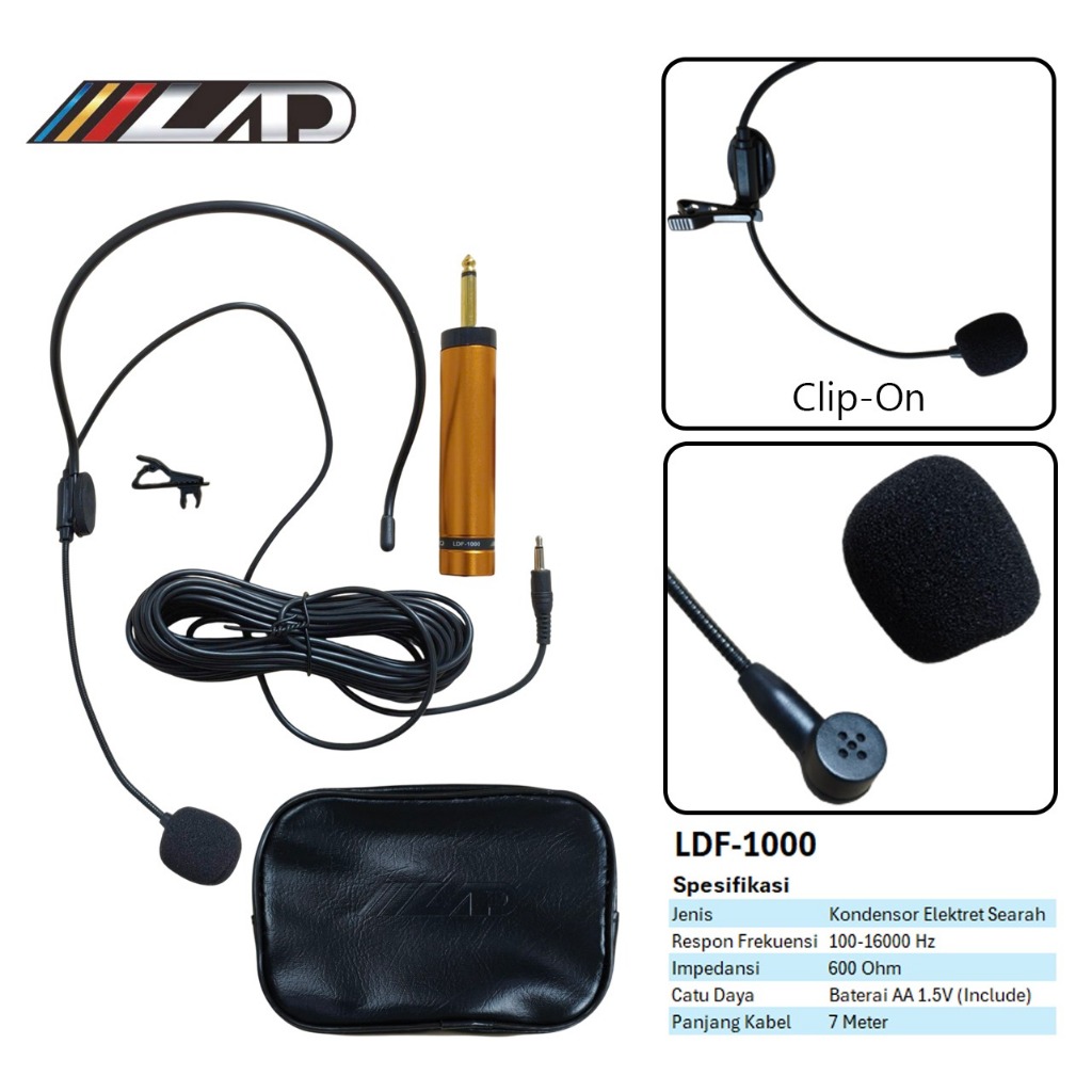 Jual Mic Jepit + Kabel LDF 1000 LAD | Shopee Indonesia