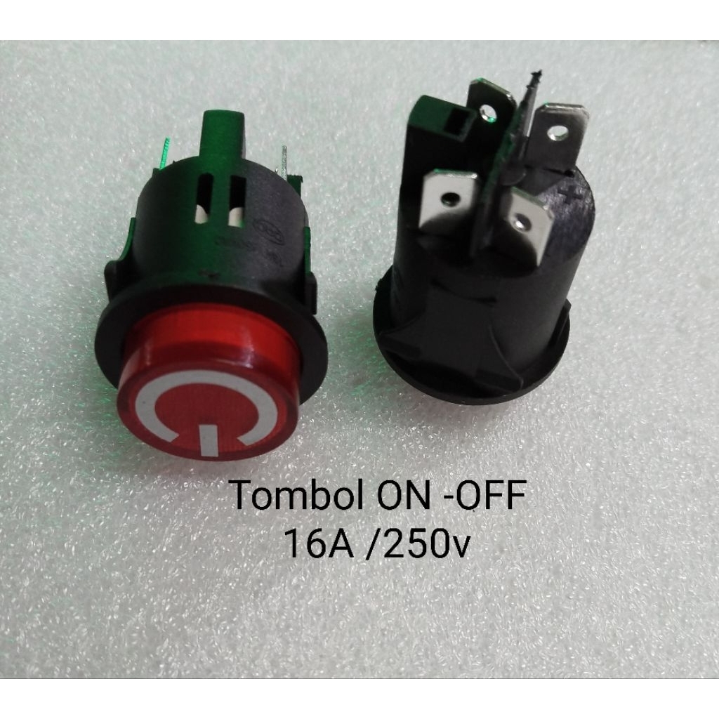 Jual SAKLAR TOMBOL ON-OFF 4PIN + LAMPU BULAT | Shopee Indonesia