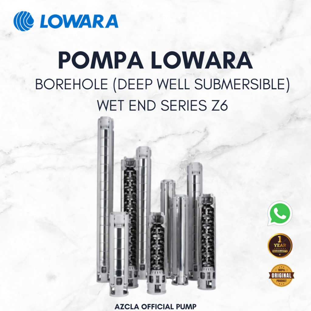 Jual POMPA LOWARA BOREHOLE (DEEP WELL SUBMERSIBLE) WET END SERIES Z6 ...