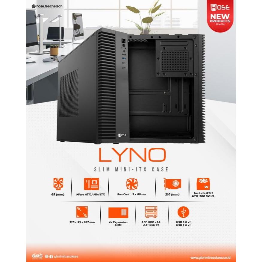Jual Casing PC Komputer Hose Lexa Gaming Lyno Slim | Mini Tower | Mini ...