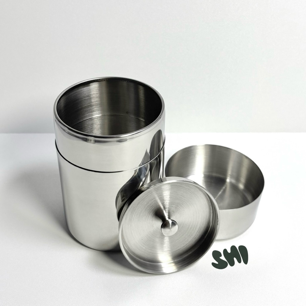 Jual Stainless Steel Canister | 150g Matcha Powder | Airtight Container ...
