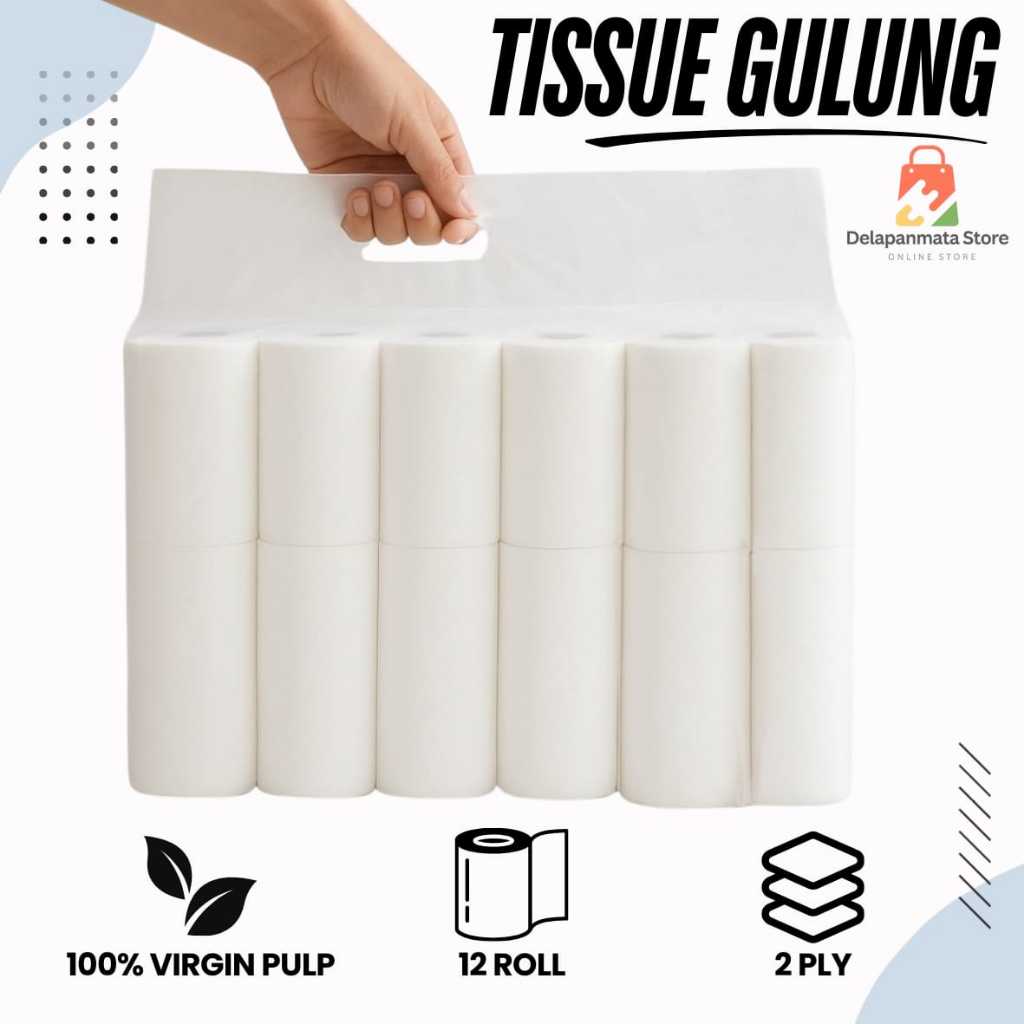 Jual Tissue Gulung isi 12 roll / Tissue Dapur & Toilet / Tissue gulung ...