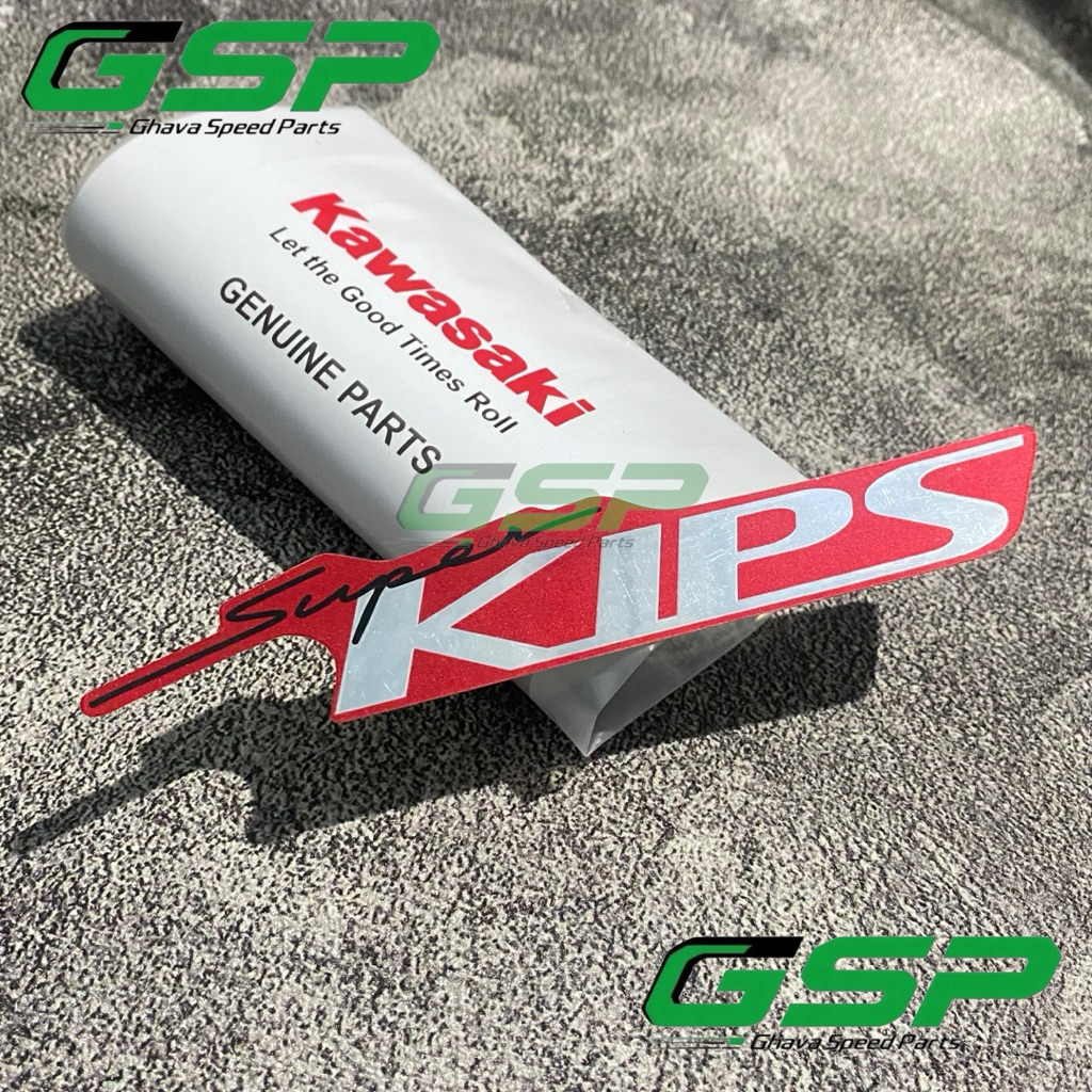 Jual Stiker Super Kips Merah Marron Kawasaki Ninja 150Rr Old Original ...