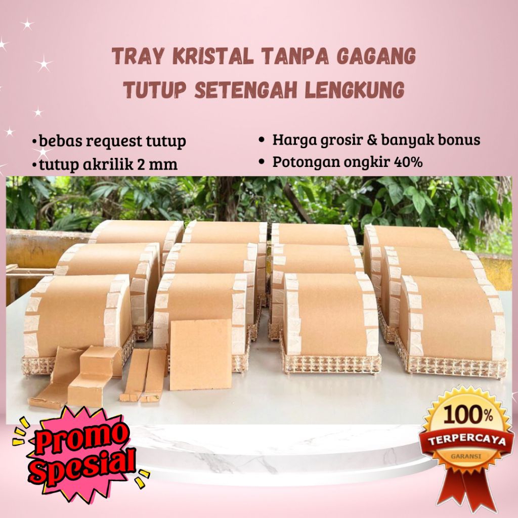 Jual BOX HANTARAN KRISTAL TANPA GAGANG & TUTUP AKRILIK | BOX HANTARAN ...