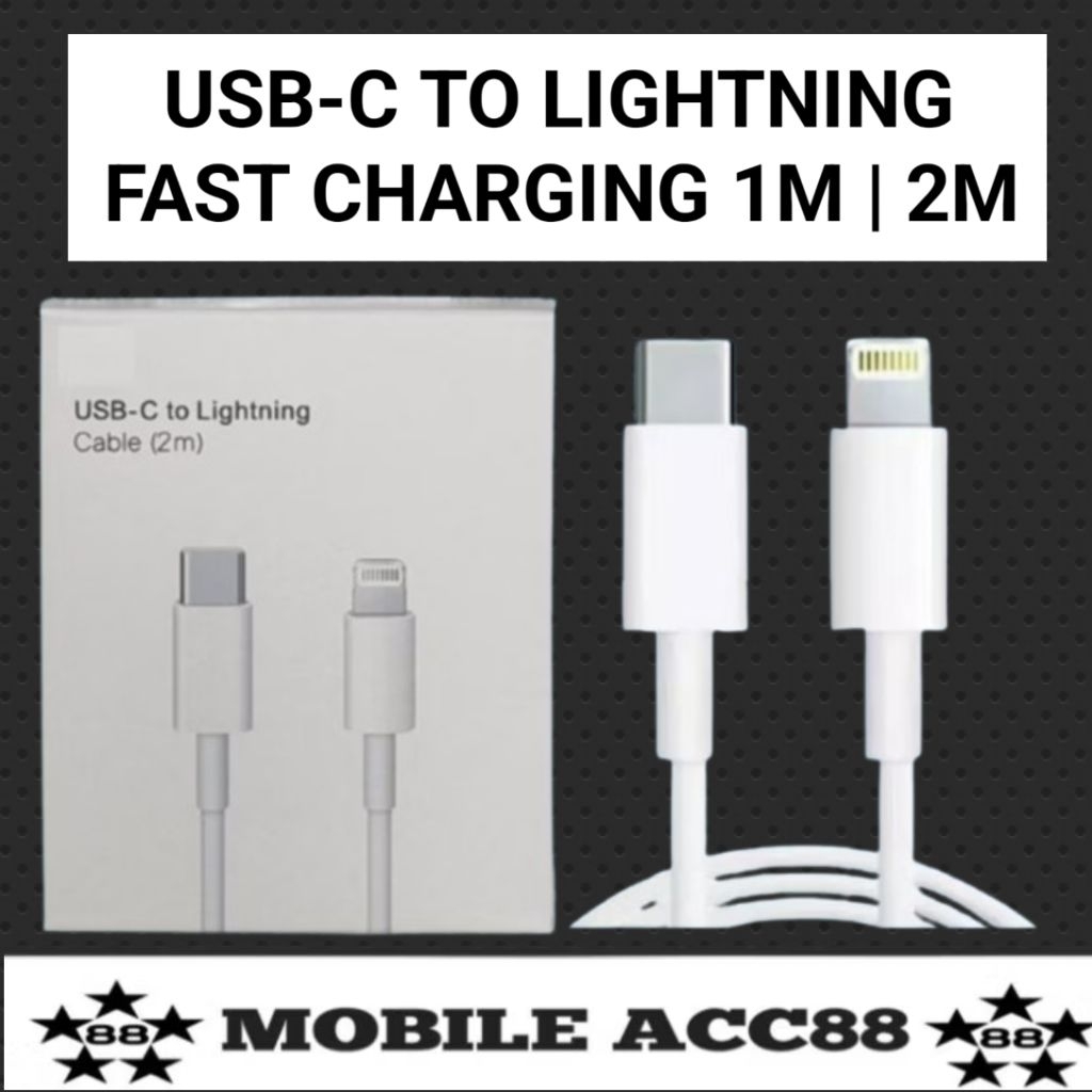 Jual USB C To Lightning 1 Meter - Fast Charging - Type-C iphone 11 - 12 ...