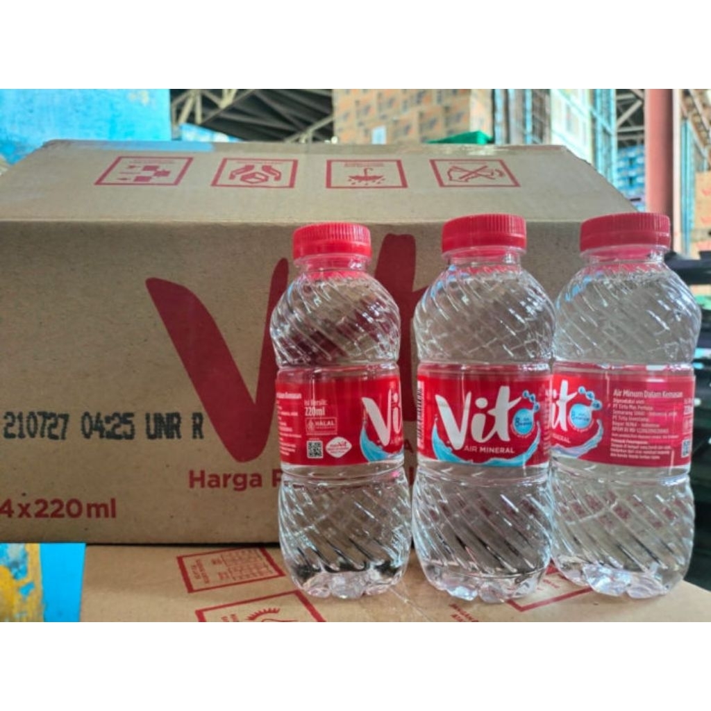 Jual Air mineral Vit Botol kecil isi 24 x 220ml | Shopee Indonesia