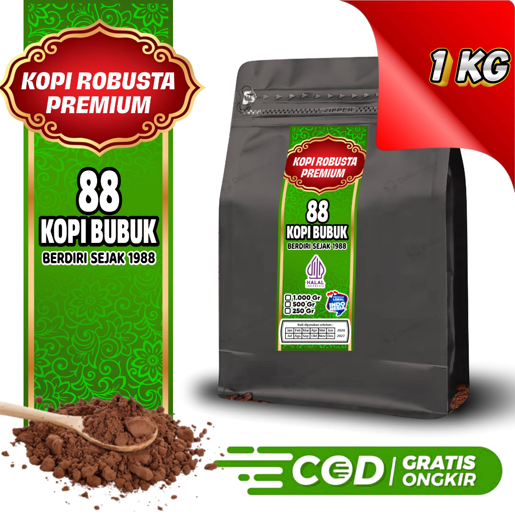 Jual Kopi Bubuk Robusta Premium Fresh Roast Wangi & Ampas Halus | PROMO ...