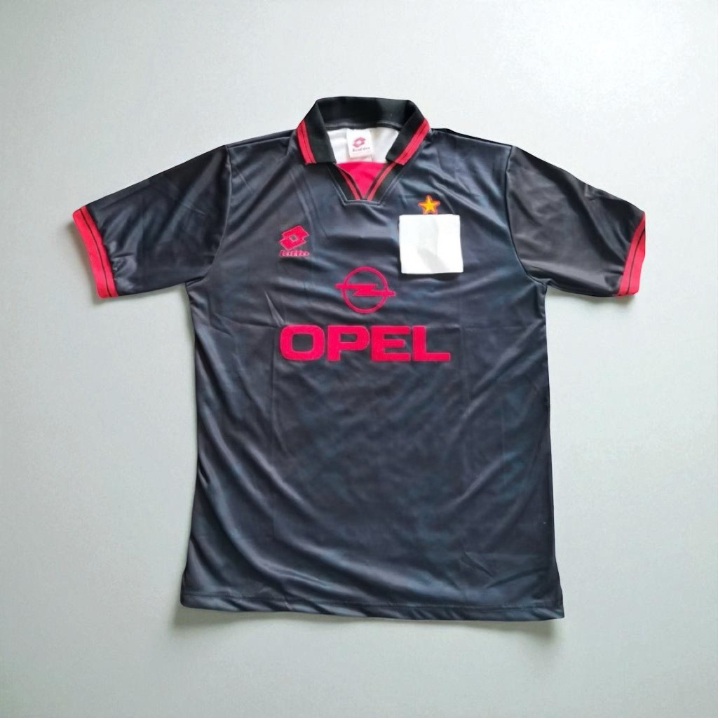 Jual Jersey RETRO ACM Mil*NO Third 96/97 Black Classic Vintage ...