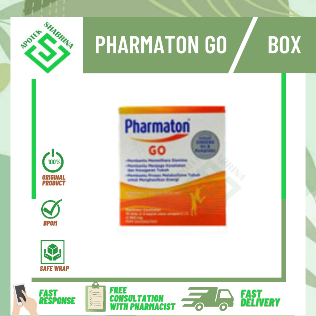 Jual Pharmaton GO 30 kapsul/ Multivitamin Tambah Energi dan Daya Tahan ...