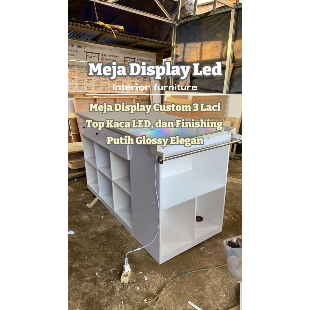 Jual MEJA DISPLAY CUSTOM/MEJA KASIR MINIMALIS | Shopee Indonesia