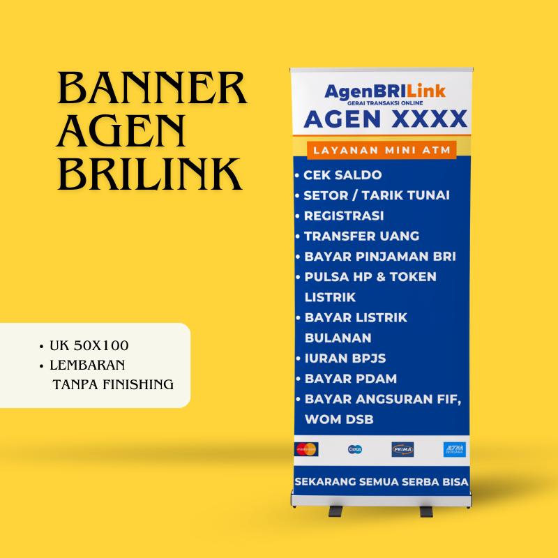 Jual Spanduk Banner Agen BRI - Agen Brilink | Shopee Indonesia