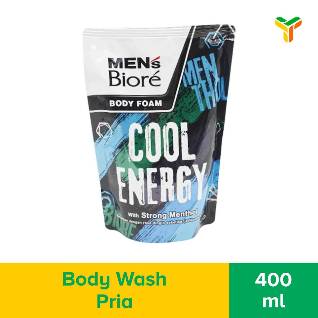 Jual Biore Men Body Wash Cool Energy Ref 450Ml | Shopee Indonesia